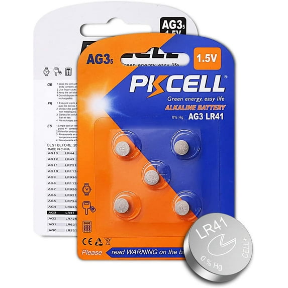 AG3 1.5V Battery LR41 392 384 192 Button Alkaline Cell for Digital ...