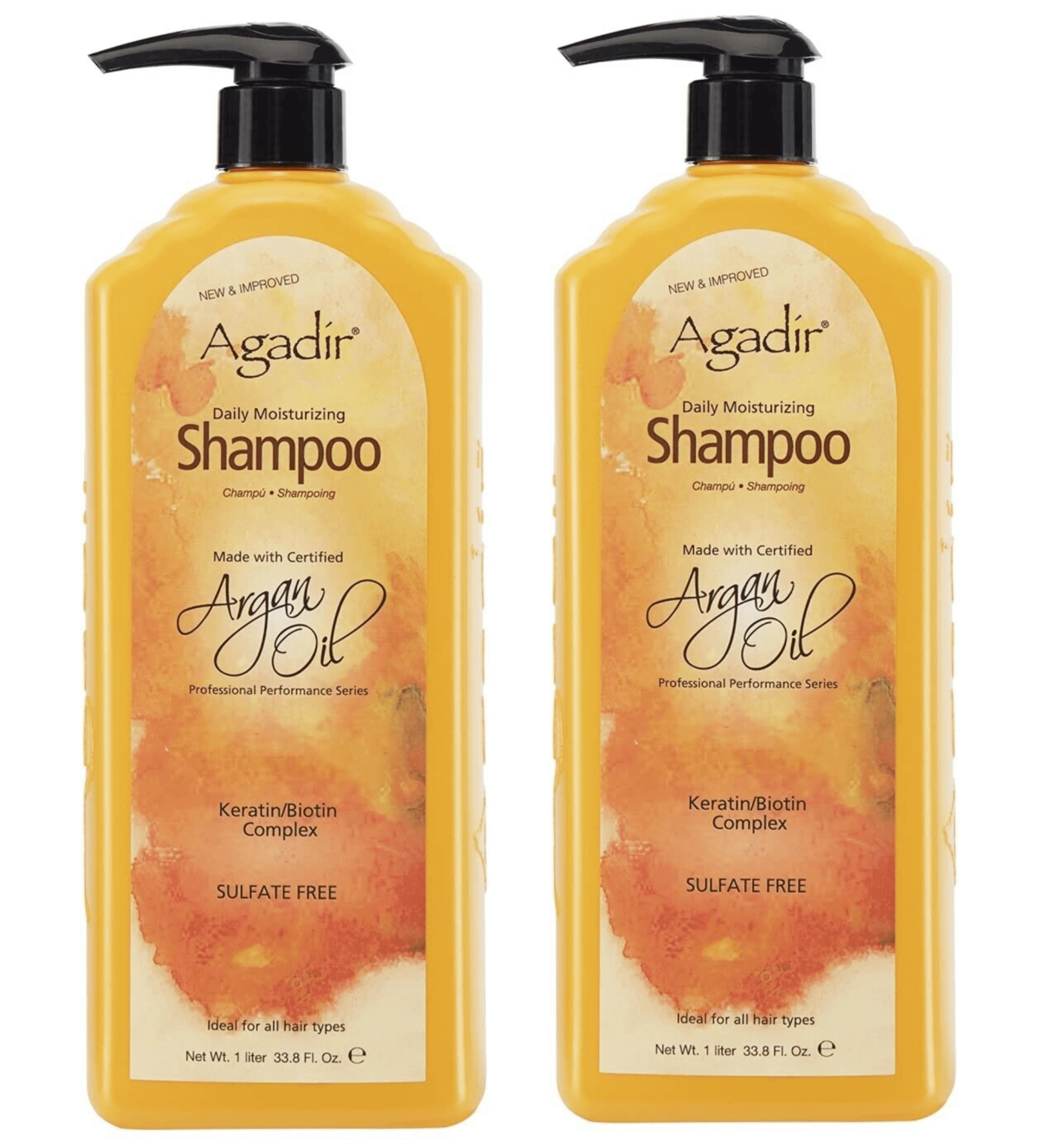 Agadir Moisturizing Shampoo, Sulfate-Free, Color-Treated Hair, 33.8oz ...