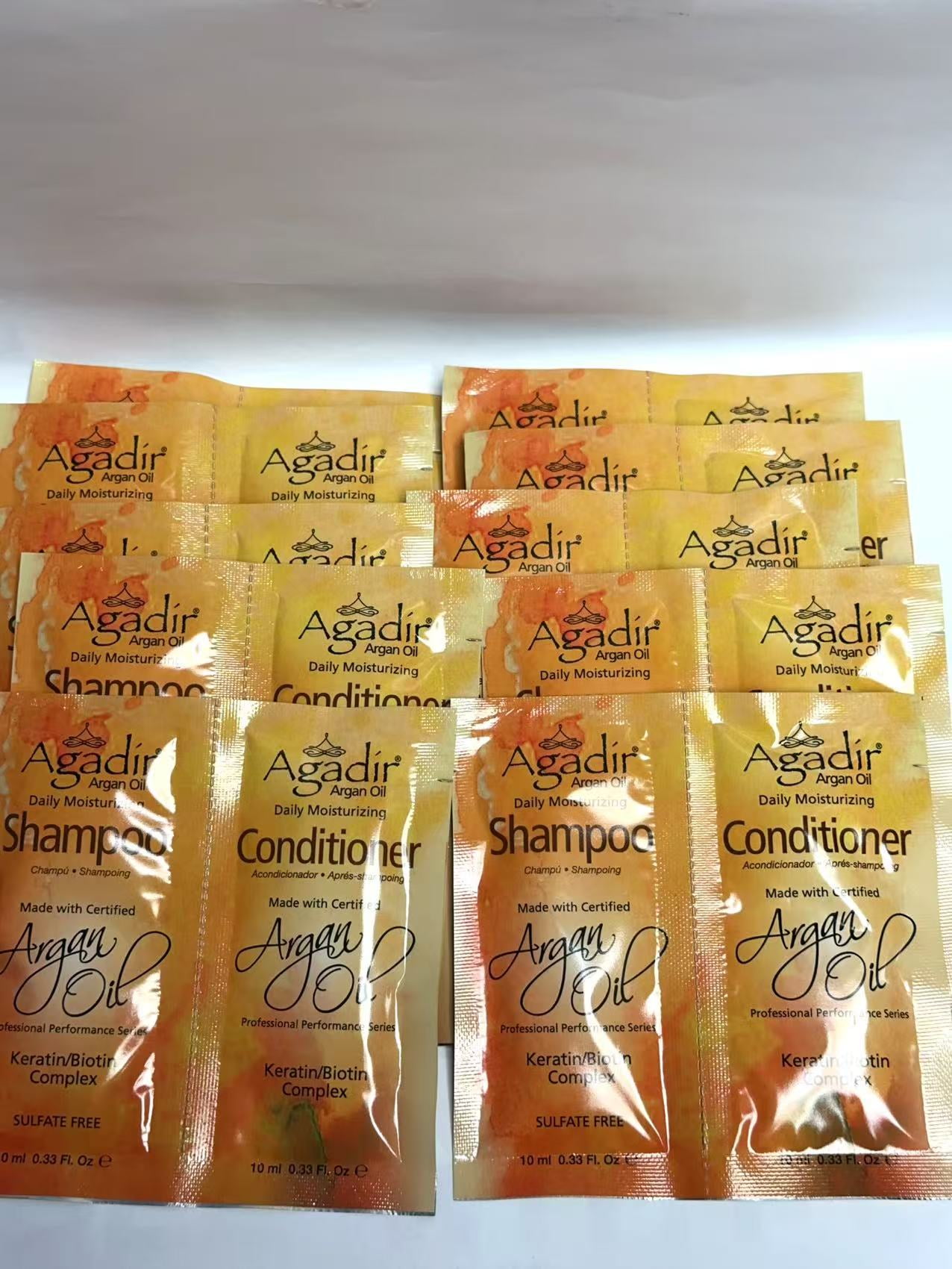 AGADIR Oil Daily Moisturizing Shampoo & Conditioner 0.33OZ (10 Pack ...