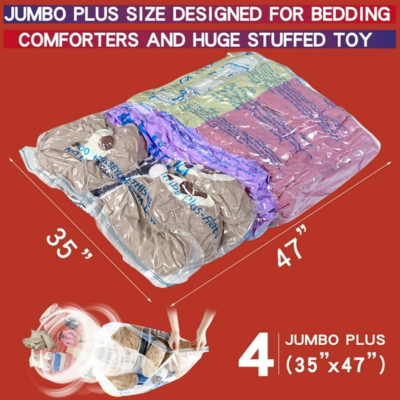 AGALI XXL Jumbo Vacuum Storage Bags, 47"x35" Extra Large Vacuum Bags ...