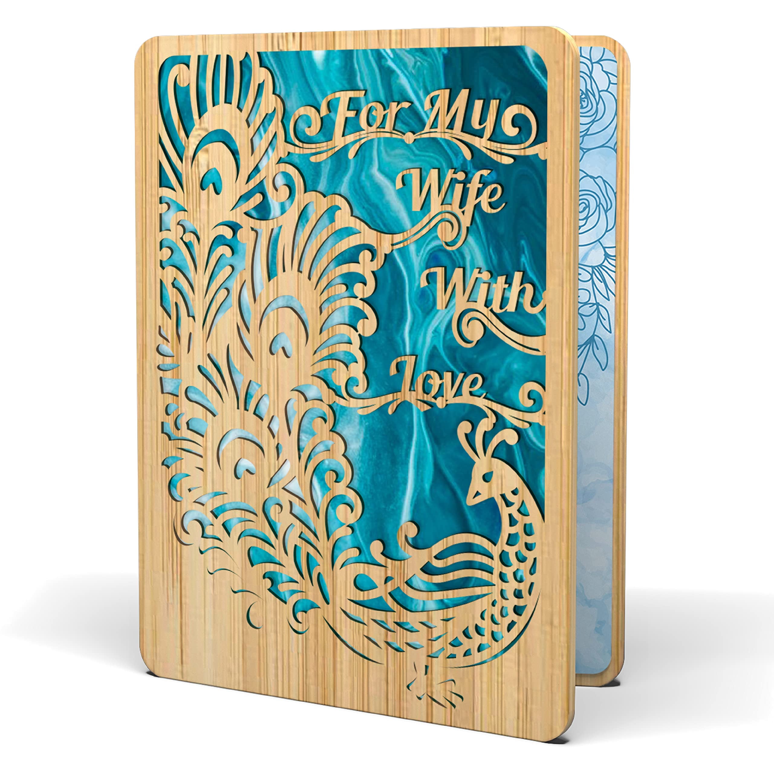 AGAPE LOVE CARDS Happy Birthday Card SMRFor Wife - | Made From Real ...