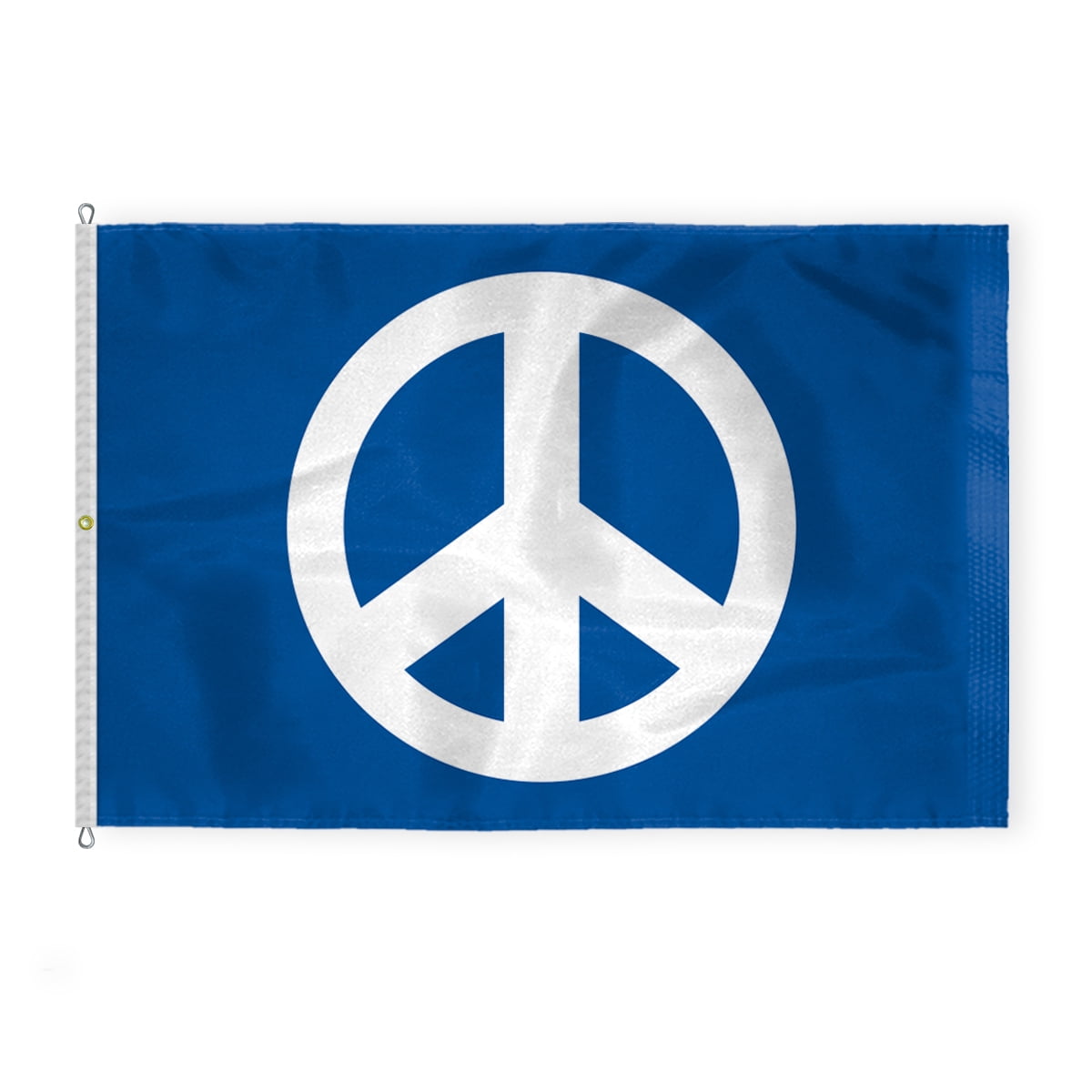 AGAS 10x15 ft Nylon Large Embroidered Sewn Peace flag with Canvas ...