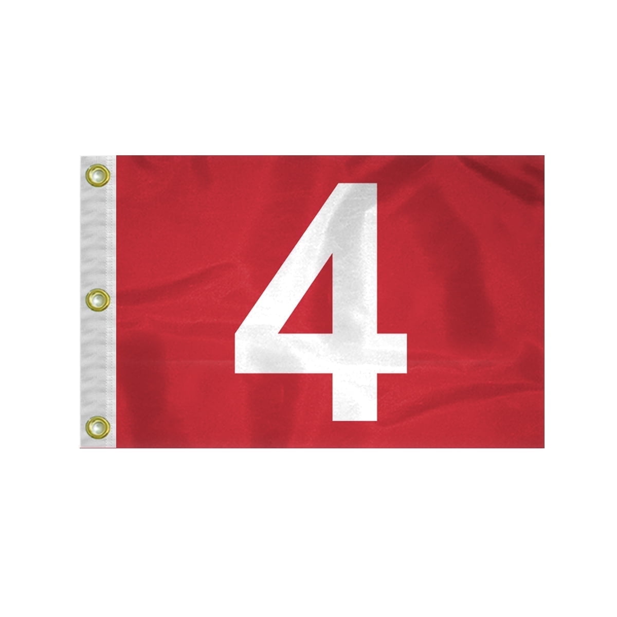 AGAS 14x20 inch Mini Golf Flags with Brass Grommets No 4, Red with ...