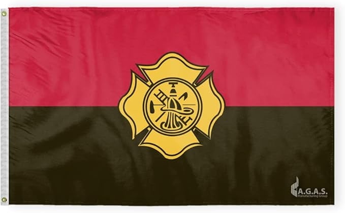 AGAS 3'x5' Ft Firefighter Remembrance/Firemen Memorial Flag, Civilian ...