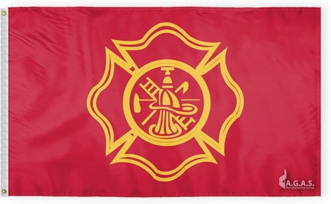 AGAS 3'x5' Ft Firefighters Flag Civilian Service Flags-Printed on ...
