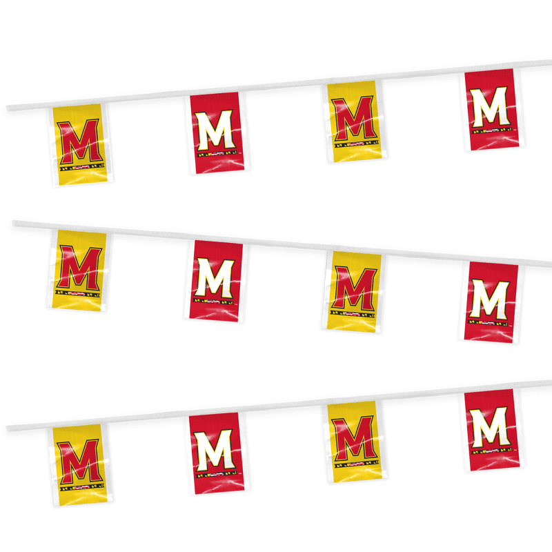 AGAS 30' Maryland UMD University Streamers, Bunting Flag for Tailgate ...