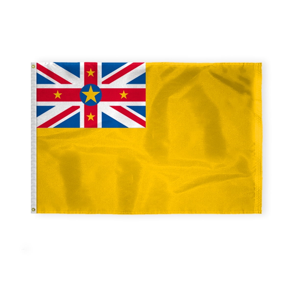 AGAS 4 x 6 Feet Niue Flag Heavyweight Nylon Brass Grommets Stitched ...