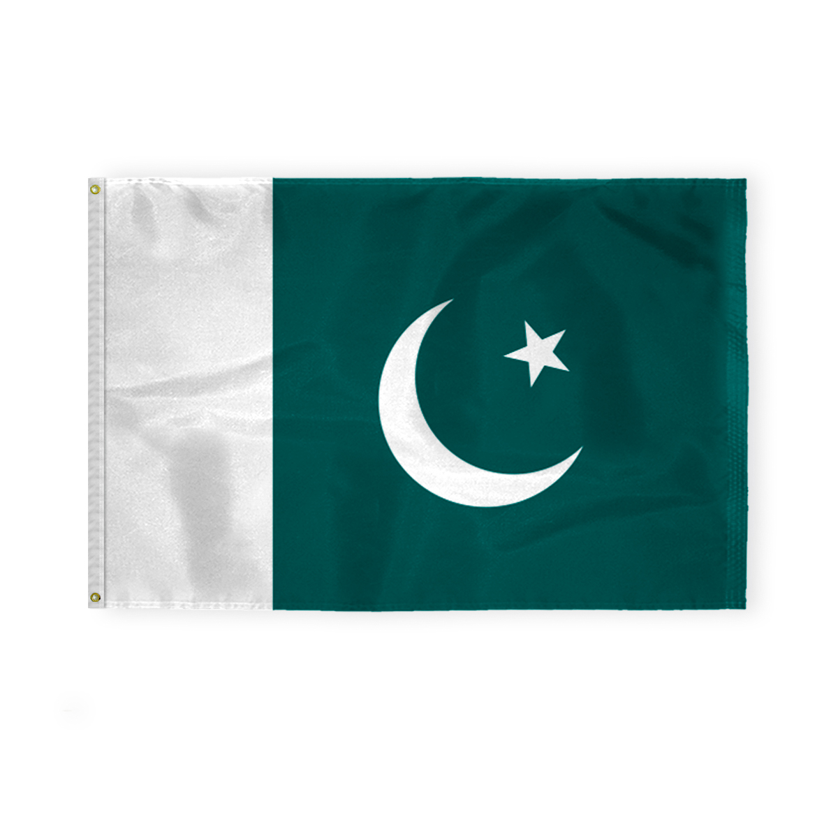 AGAS 4 x 6 Feet Pakistan Flag Heavyweight Nylon Brass Grommets Stitched ...