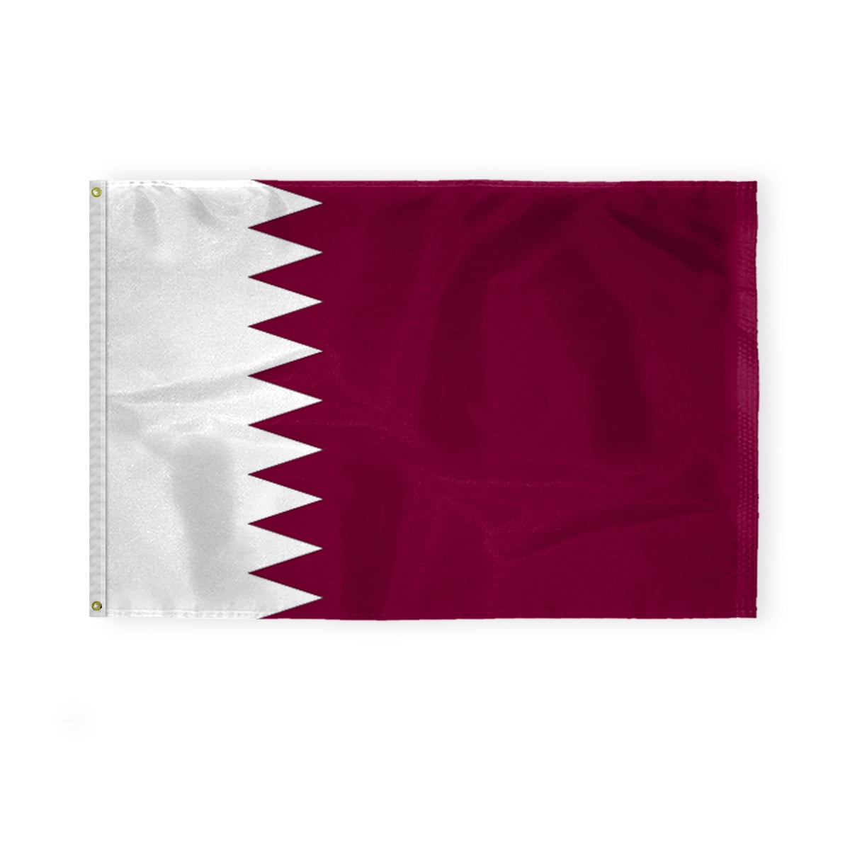 AGAS 4 x 6 Feet Qatar Flag Heavyweight Nylon Brass Grommets Stitched ...