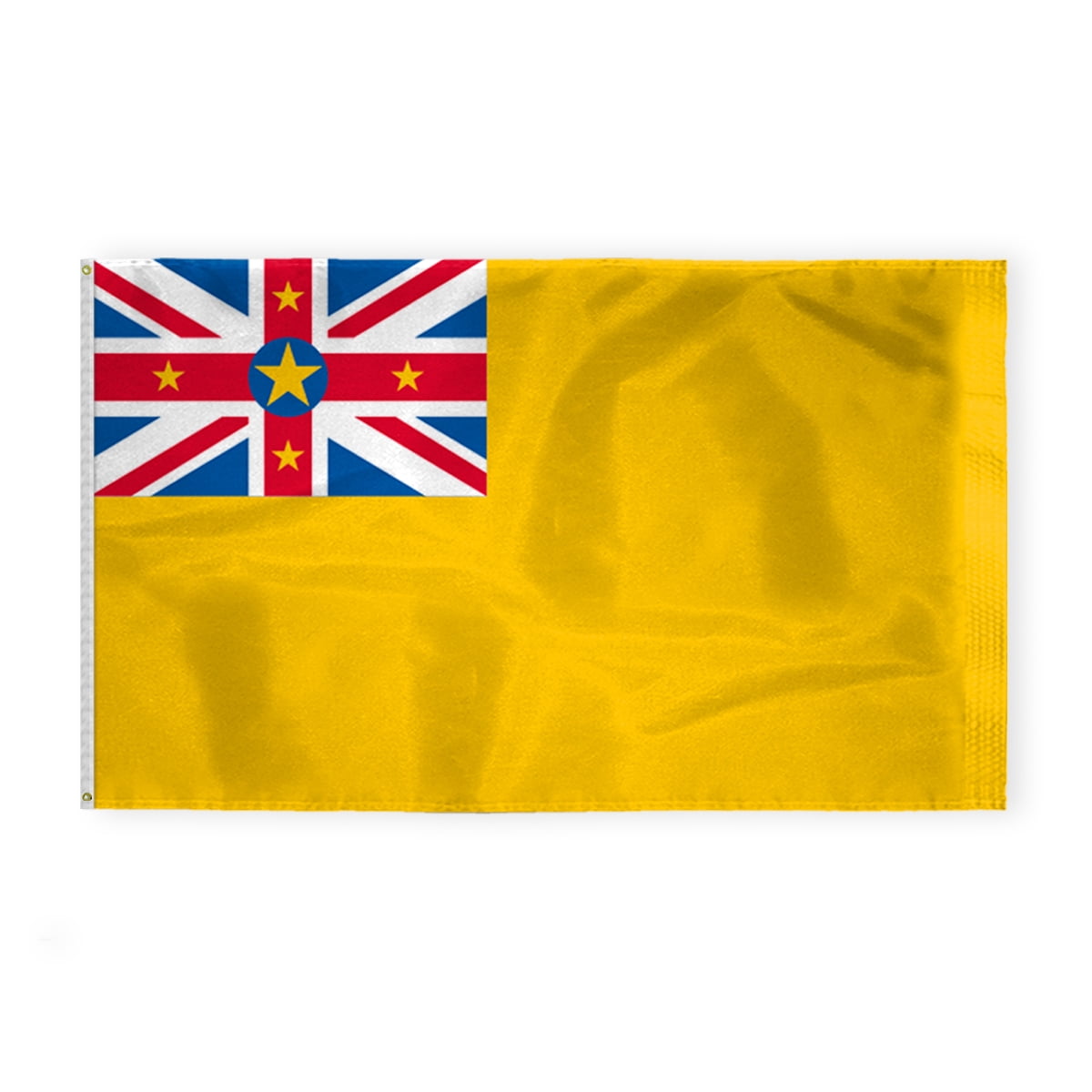 AGAS 6 x 10 Feet Niue Flag Heavyweight Nylon Brass Grommets Stitched ...