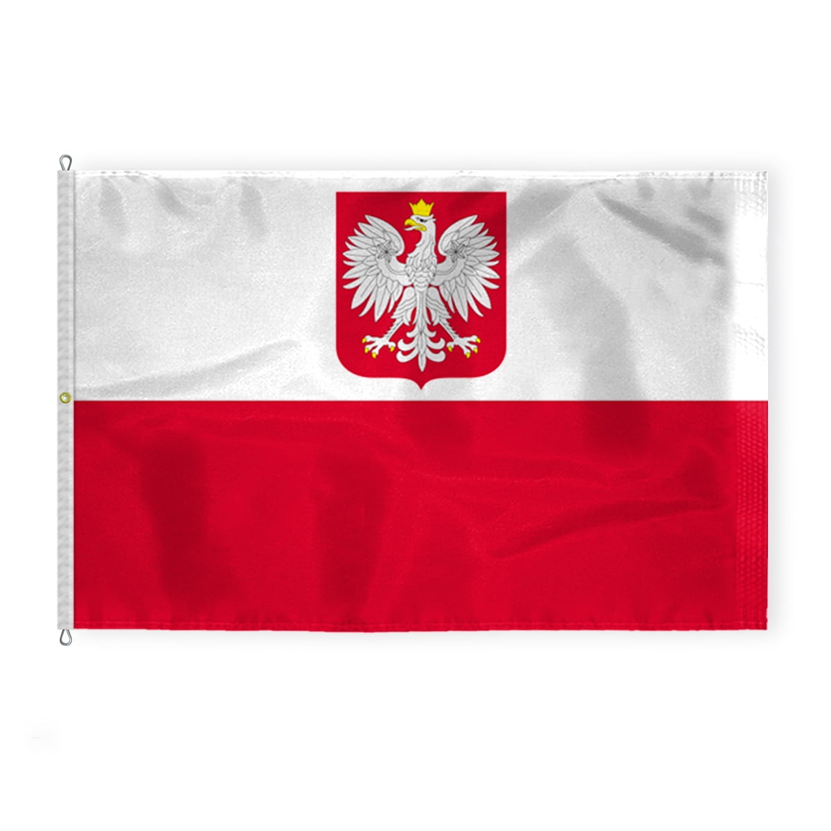 AGAS 8 x 12 Feet Poland State Ensign Flag Heavyweight Nylon Brass ...