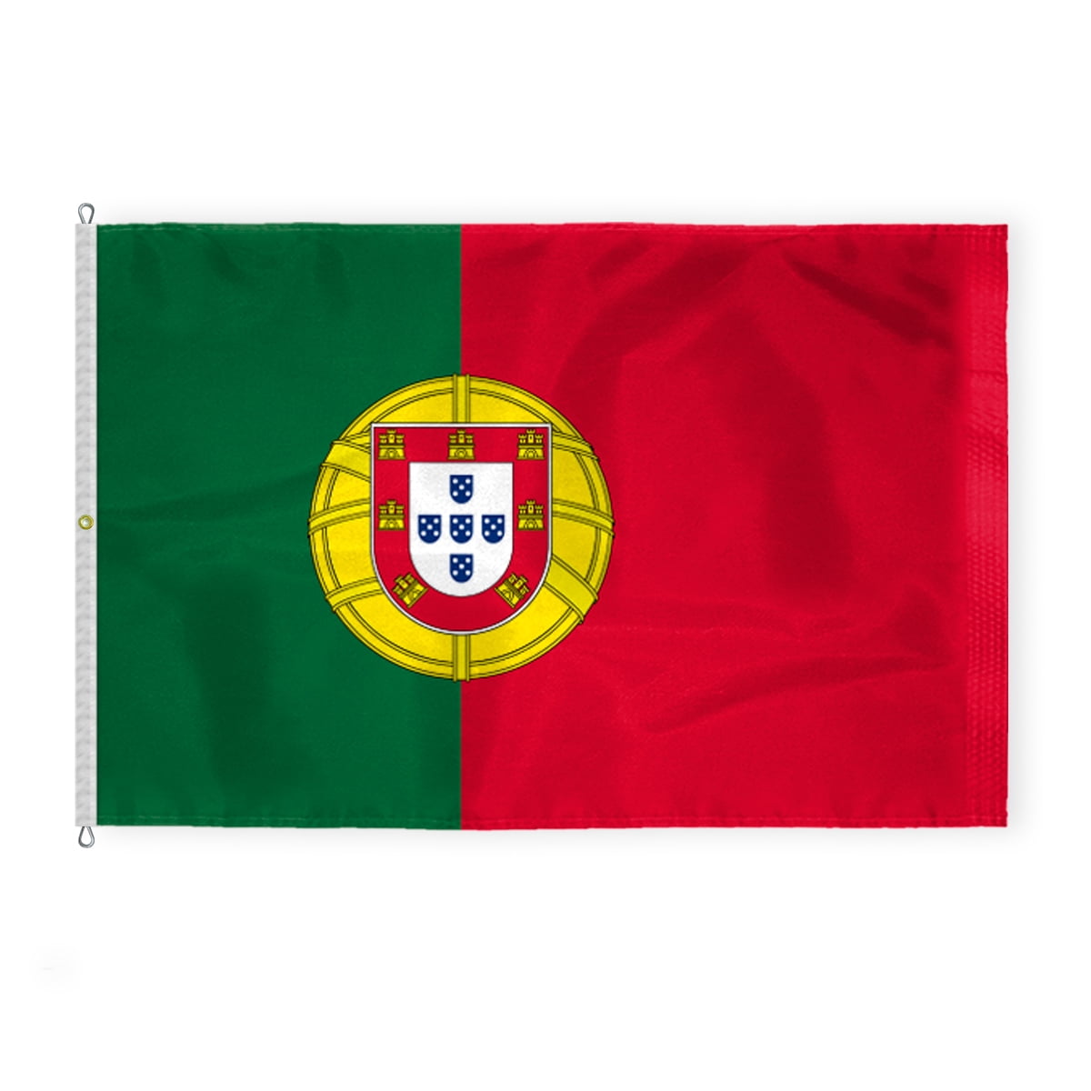 AGAS 8 x 12 Feet Portugal Flag Heavyweight Nylon Brass Grommets Rope ...