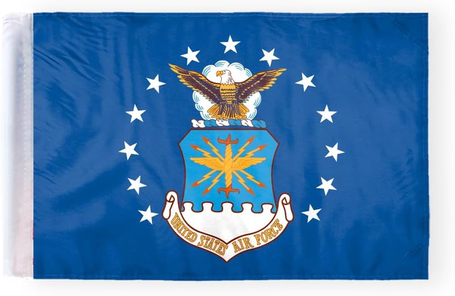 AGAS Air Force Motorcycle Flag - 6x9 inch - Double Sided Printed Wrap ...