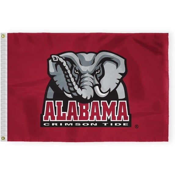 AGAS Alabama University Elephant Logo Crimson Tide Flags - 2x3 Ft ...