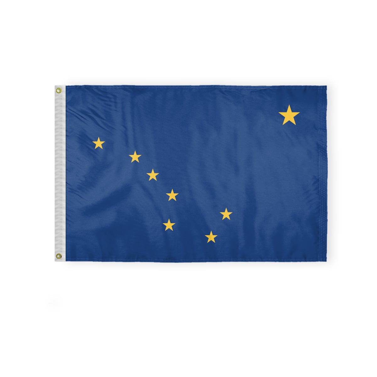 AGAS Alaska State Flag 2x3 Ft - Double Sided Reverse Print On Back 200D ...
