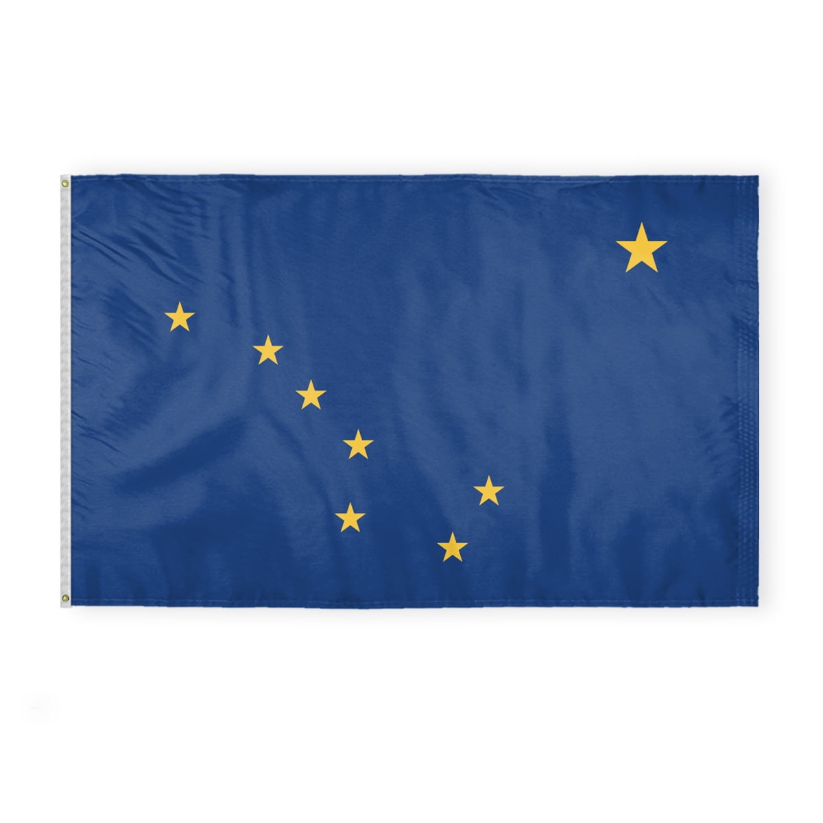 AGAS Alaska State Flag 5x8 Ft - Double Sided Reverse Print On Back 200D ...