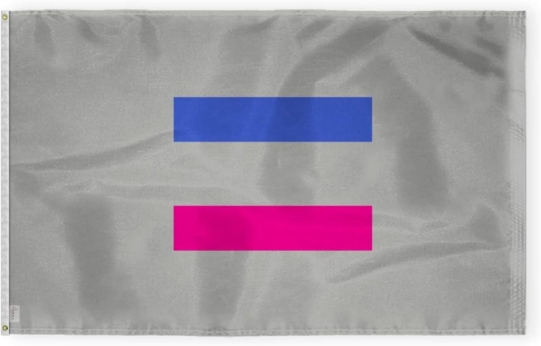 AGAS Androgynous Pride Flag 5x8 Ft - Double Sided Printed 200D Nylon ...