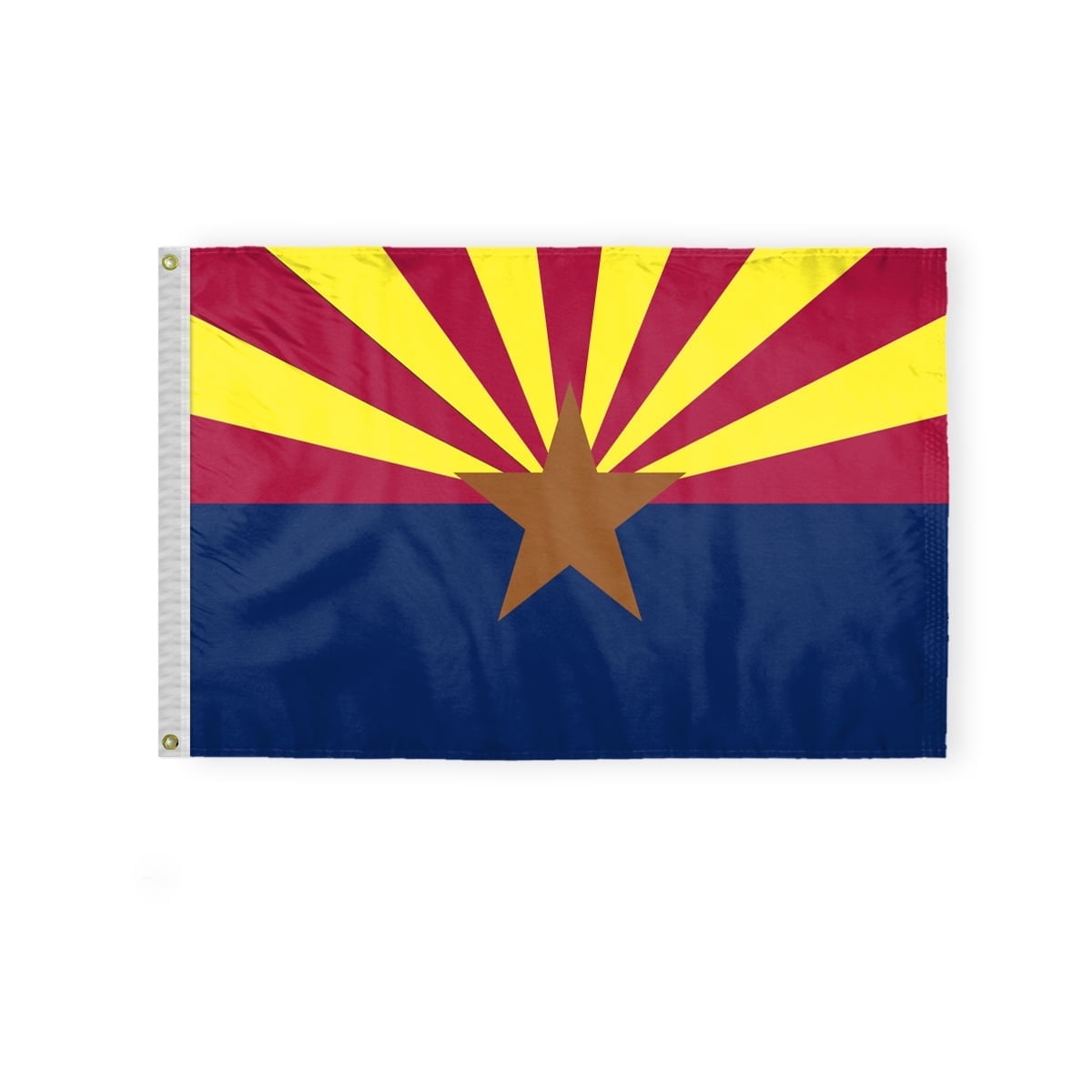 AGAS Arizona State Flag 2x3 Ft - Double Sided Reverse Print On Back ...