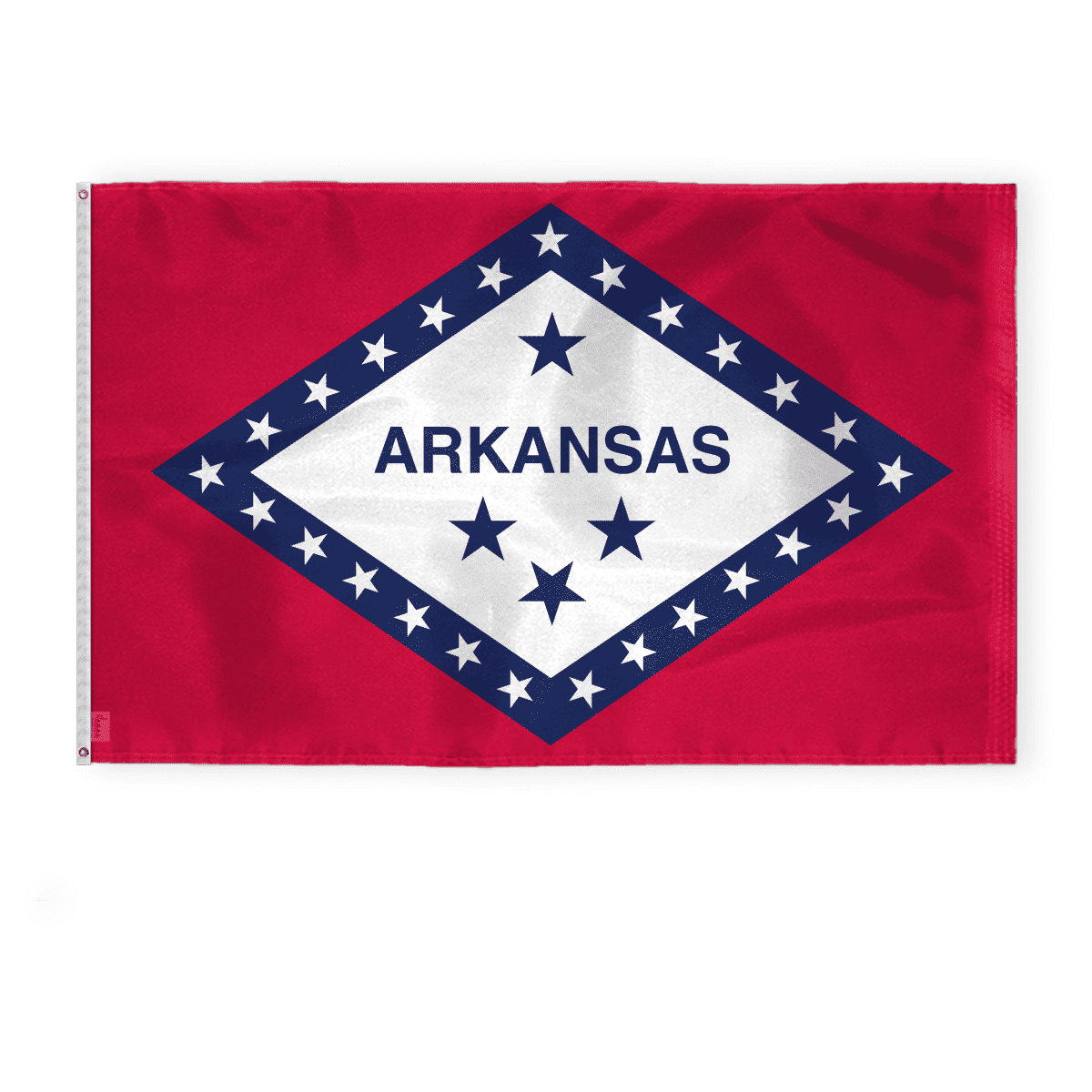 AGAS Arkansas State Flag 5x8 Ft - Double Sided Reverse Print On Back ...