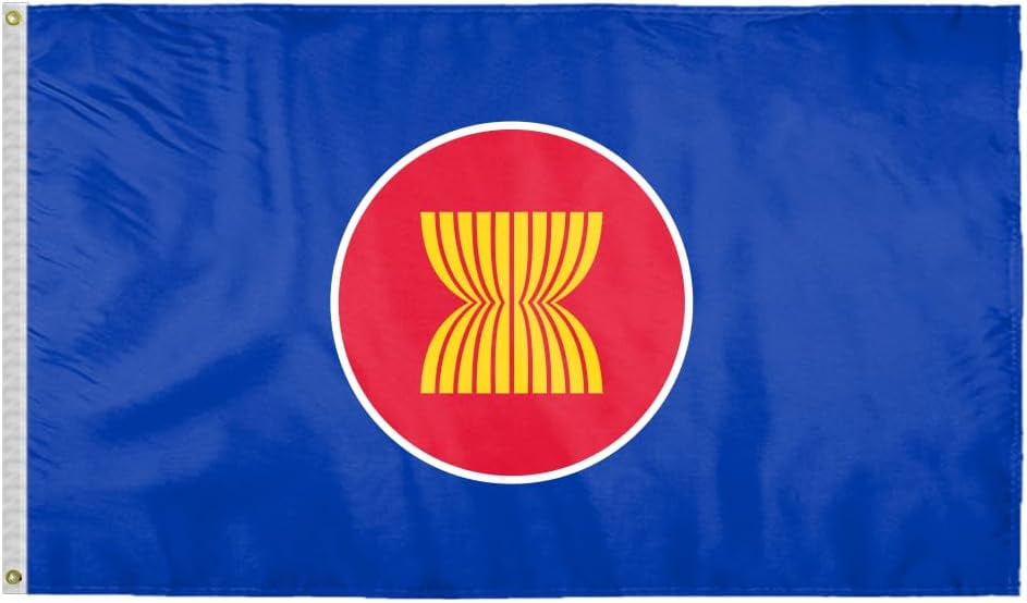 AGAS Asean Flag 3x5 ft Polyester Fabric Double Stitched Polyester ...