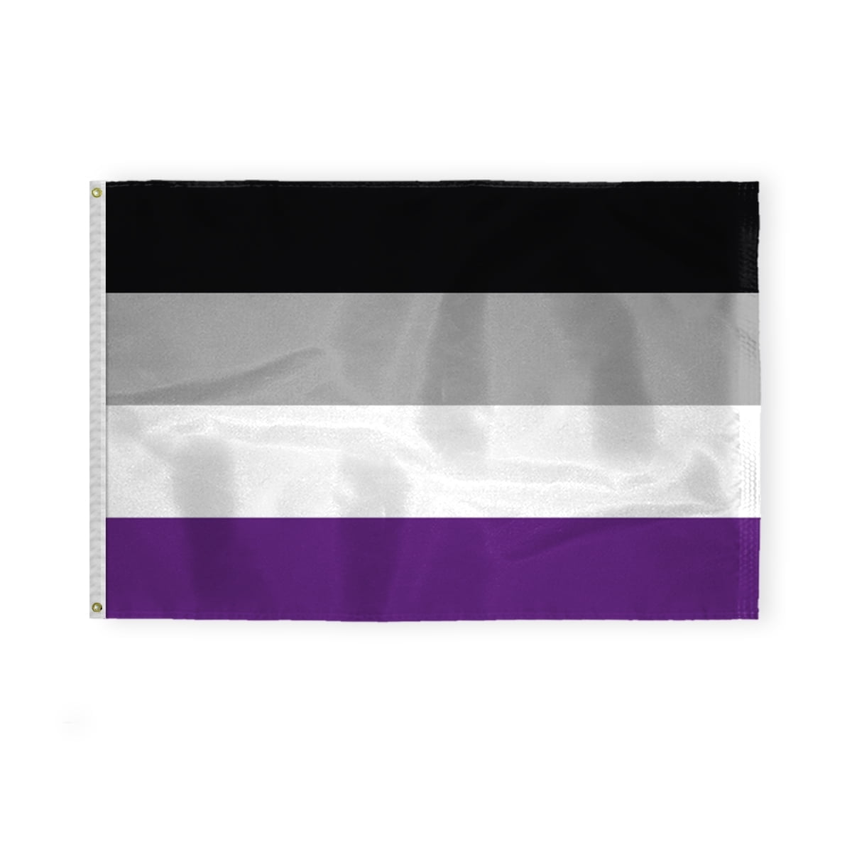 AGAS Asexual ACE Pride Flag 4x6 Ft - Double Sided Printed 200D Nylon ...