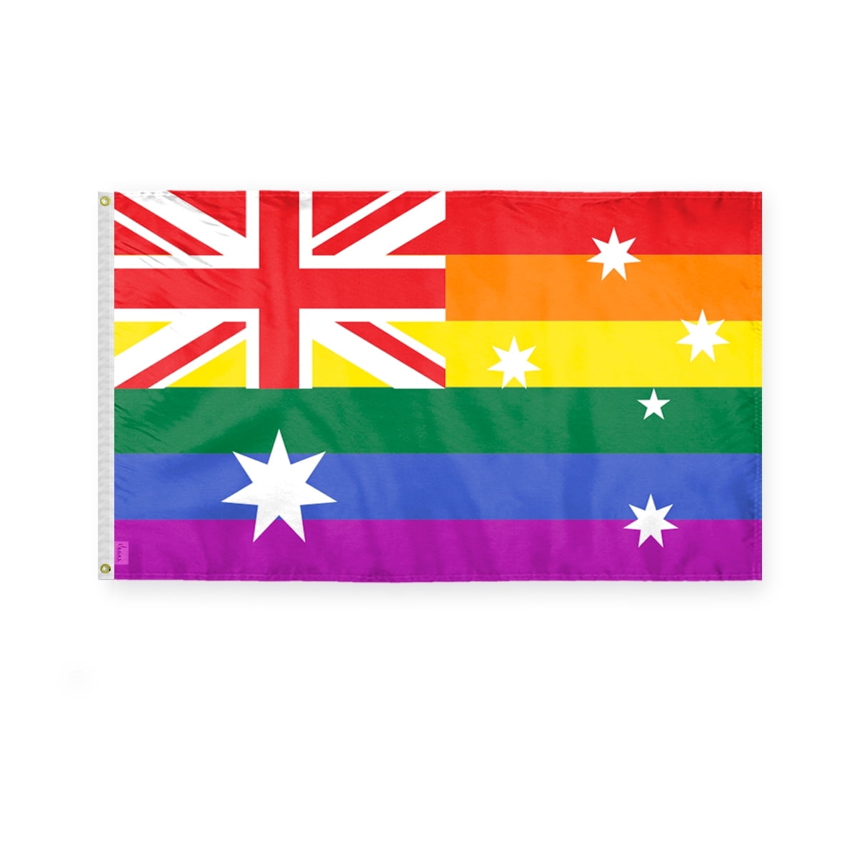 AGAS Australia Pride Flag 3x5 Ft - Polyester - Plated Grommets ...