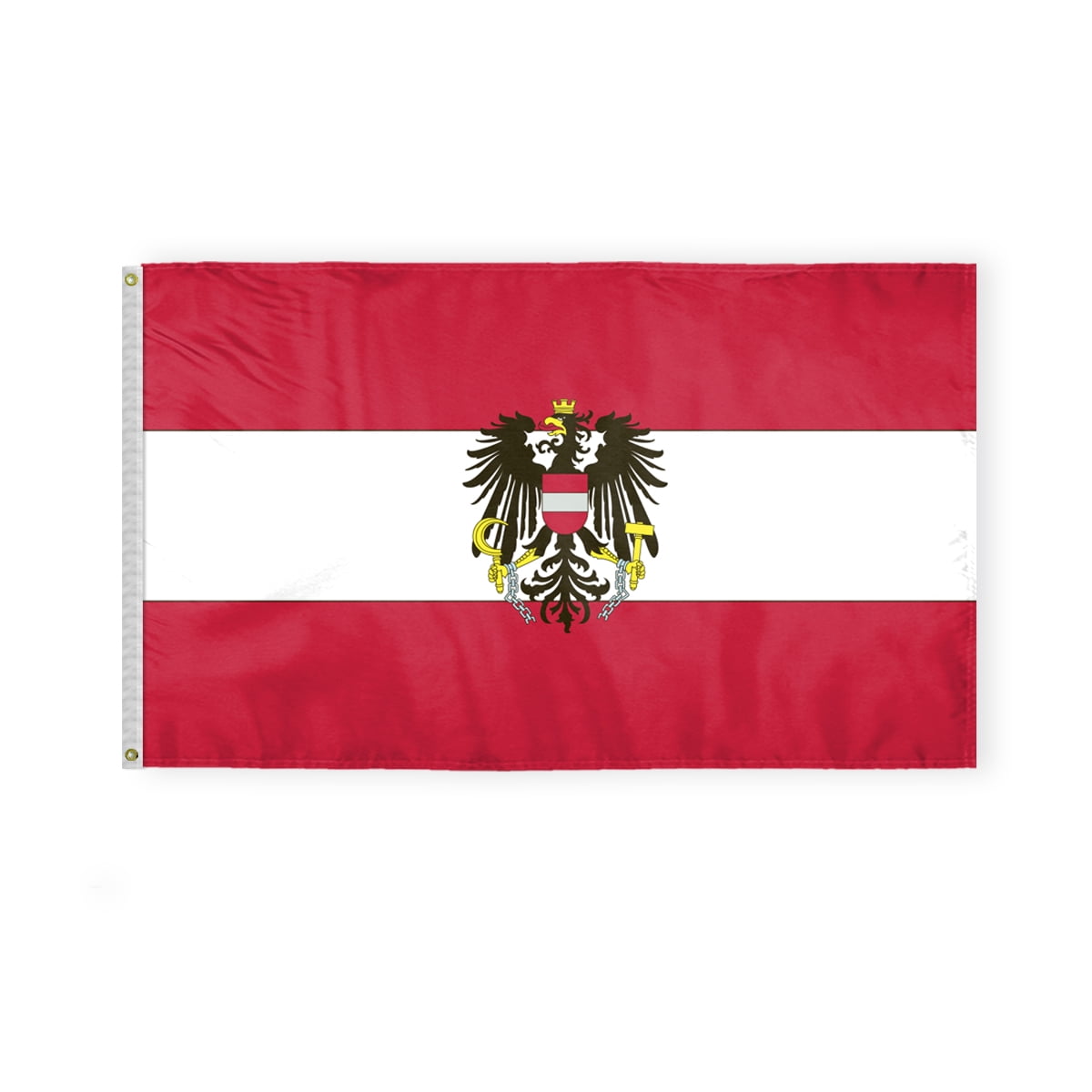 AGAS Austria with Eagle Seal Flag 3x5 ft - Polyester - Stitched Edges ...