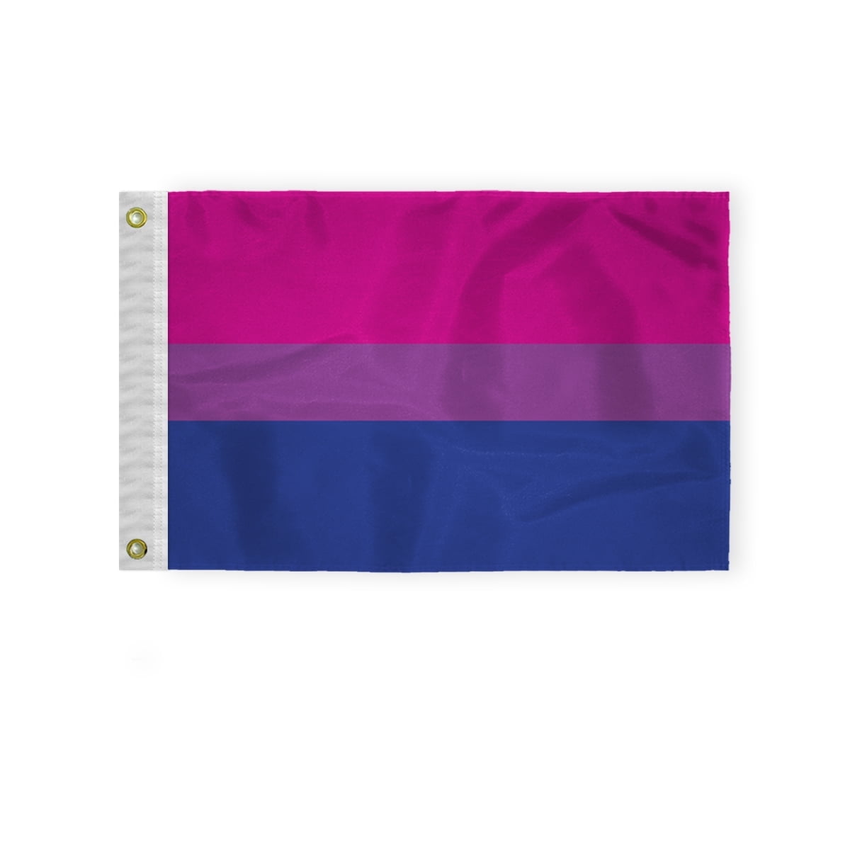 AGAS Bi Pride Boat Nautical Flag 12x18 Inch - Double Sided Printed 200D ...