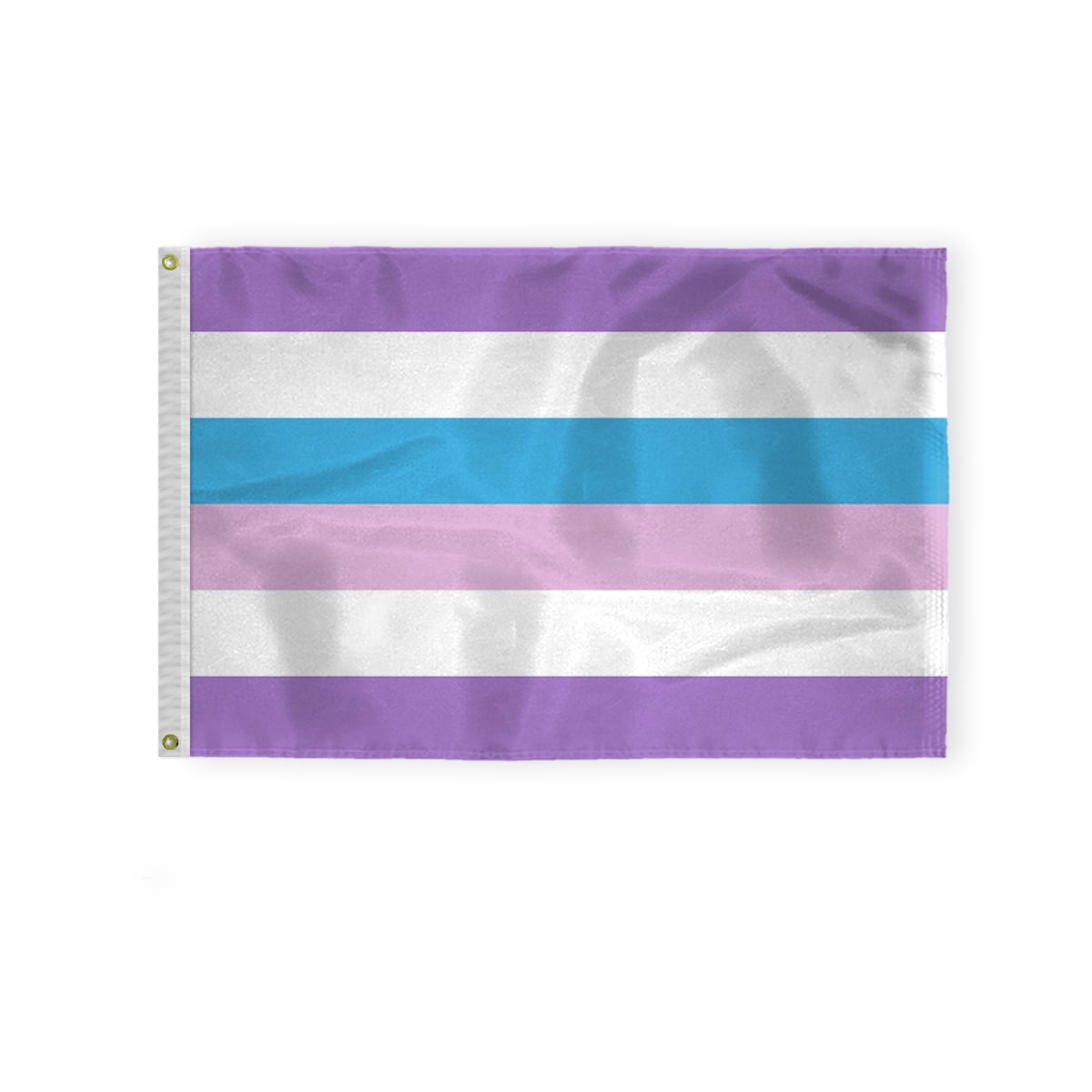AGAS Bigender Pride Flag 2x3 Ft - Double Sided Printed 200D Nylon ...