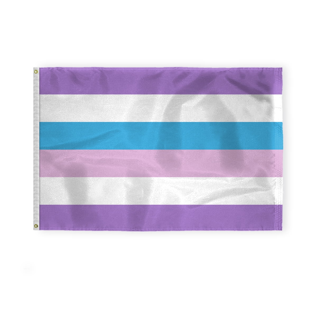 AGAS Bigender Pride Flag 4x6 Ft - Double Sided Printed 200D Nylon ...