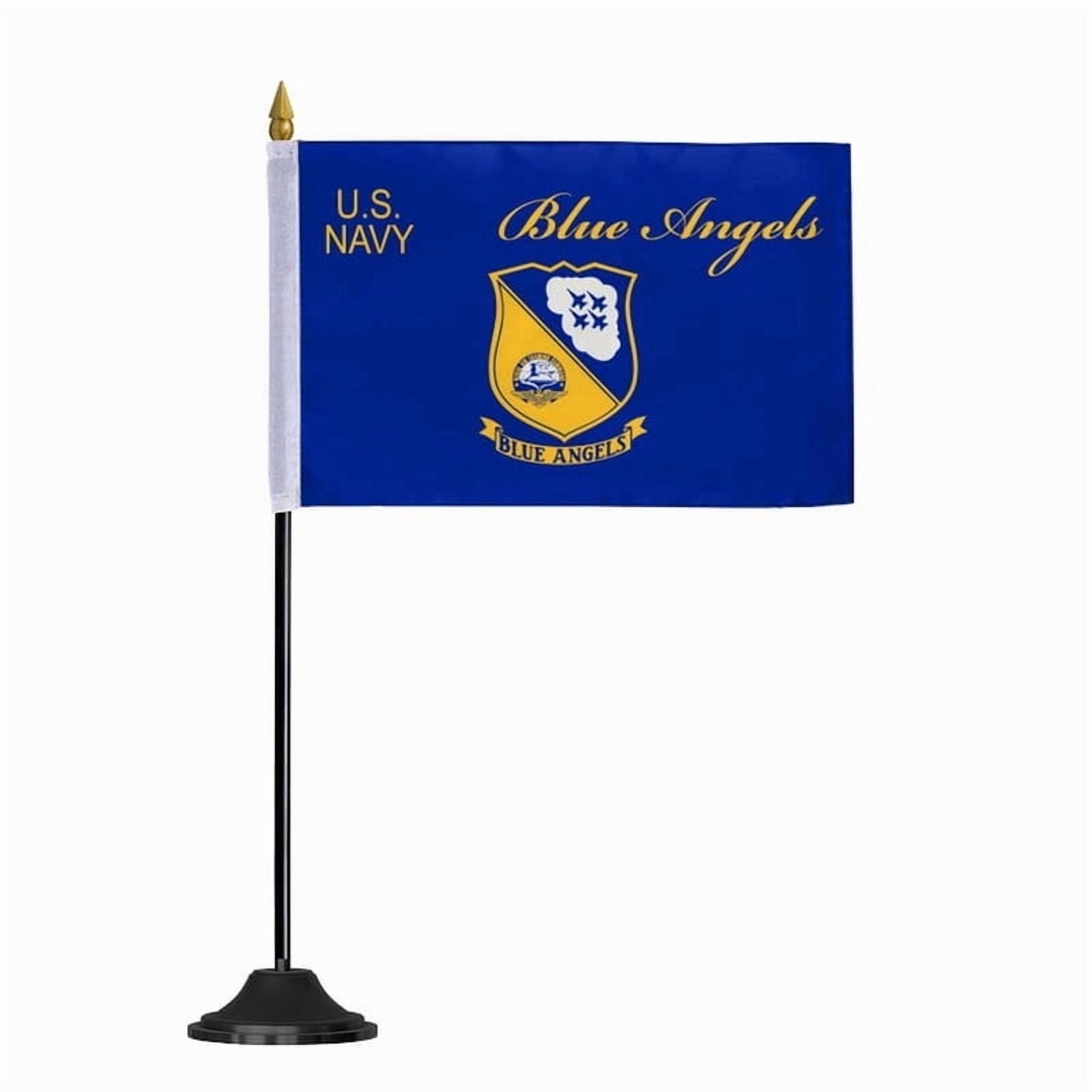 AGAS Blue Angels Polyester Stick Flag - 4x6 inch - Special Military ...