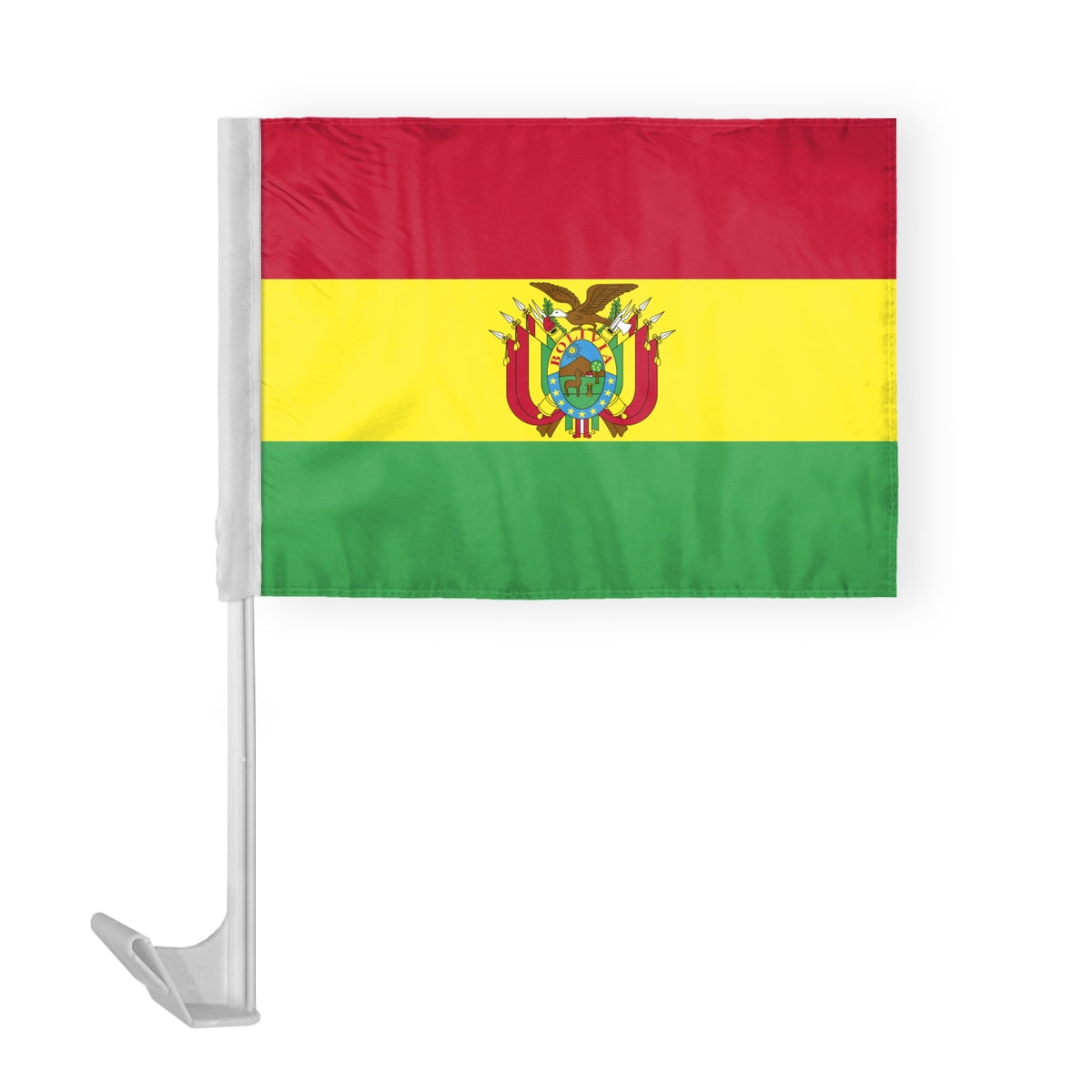 AGAS Bolivia Car Flag 12x16 inch - Printed Single Sided on Polyester ...