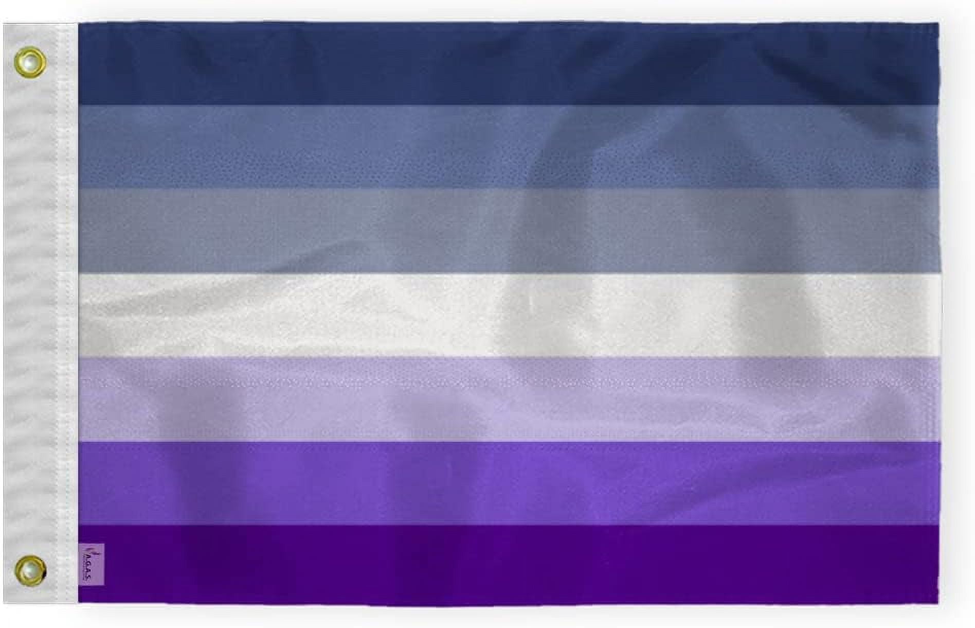 AGAS Butch Lesbian Pride Boat Nautical Flag 12x18 Inch - Double Sided ...