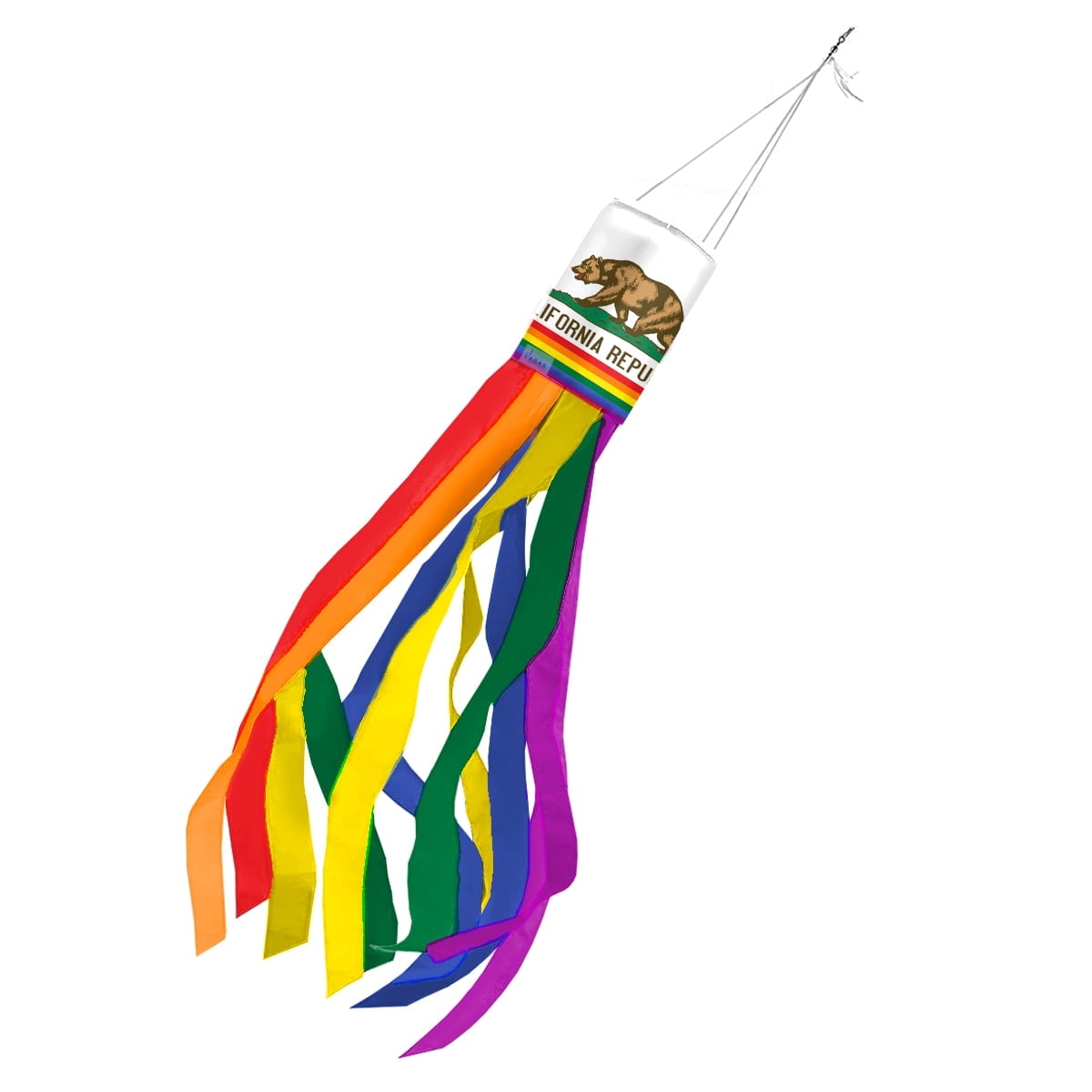 AGAS California Californian Pride 60 inch Column Windsock - Printed ...