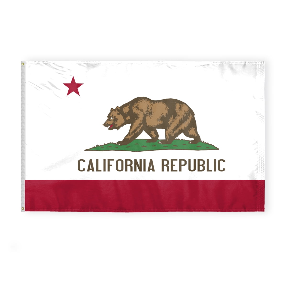 AGAS California State Flag 5x8 Ft - Double Sided Reverse Print On Back ...