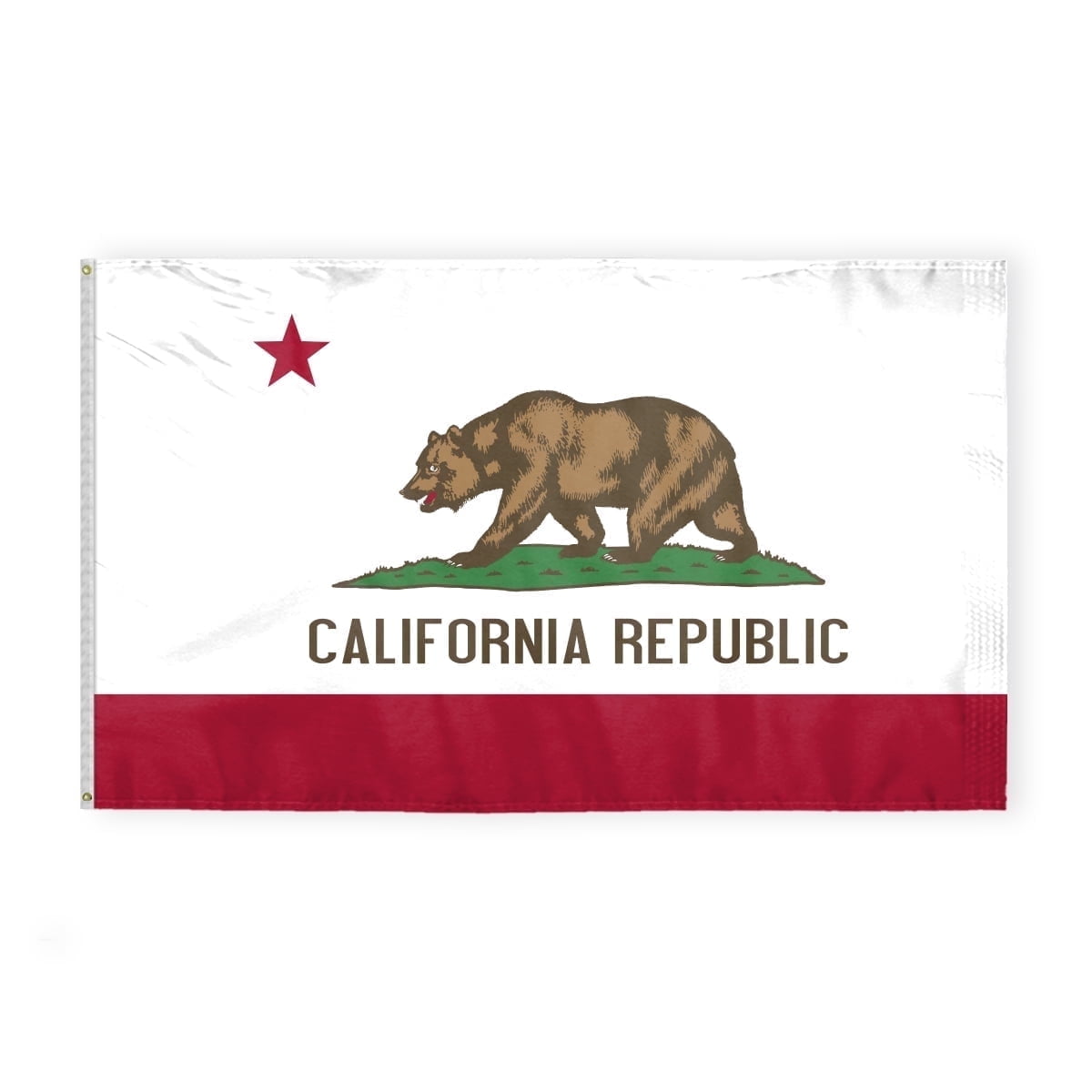 AGAS California State Flag 6x10 Ft - Double Sided Reverse Print On Back ...