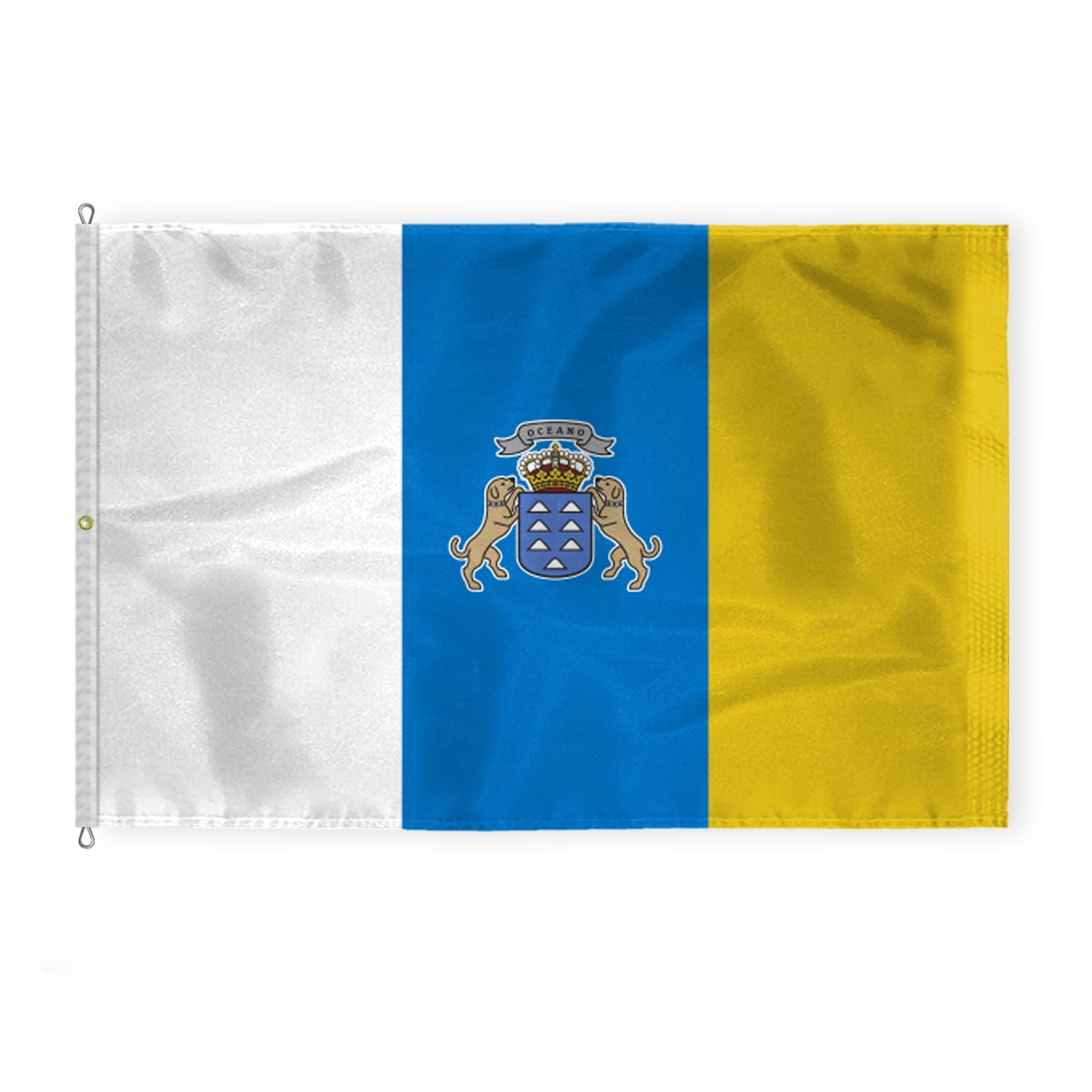 AGAS Canary Islands with Official Seal Flag 8x12 ft - 200D Nylon ...