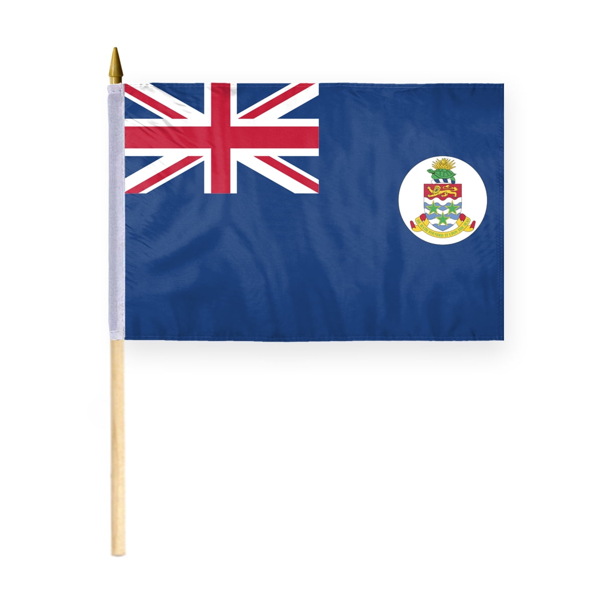 AGAS Cayman Islands Flag 12x18 inch - 24" Wood Pole 100% Polyester ...