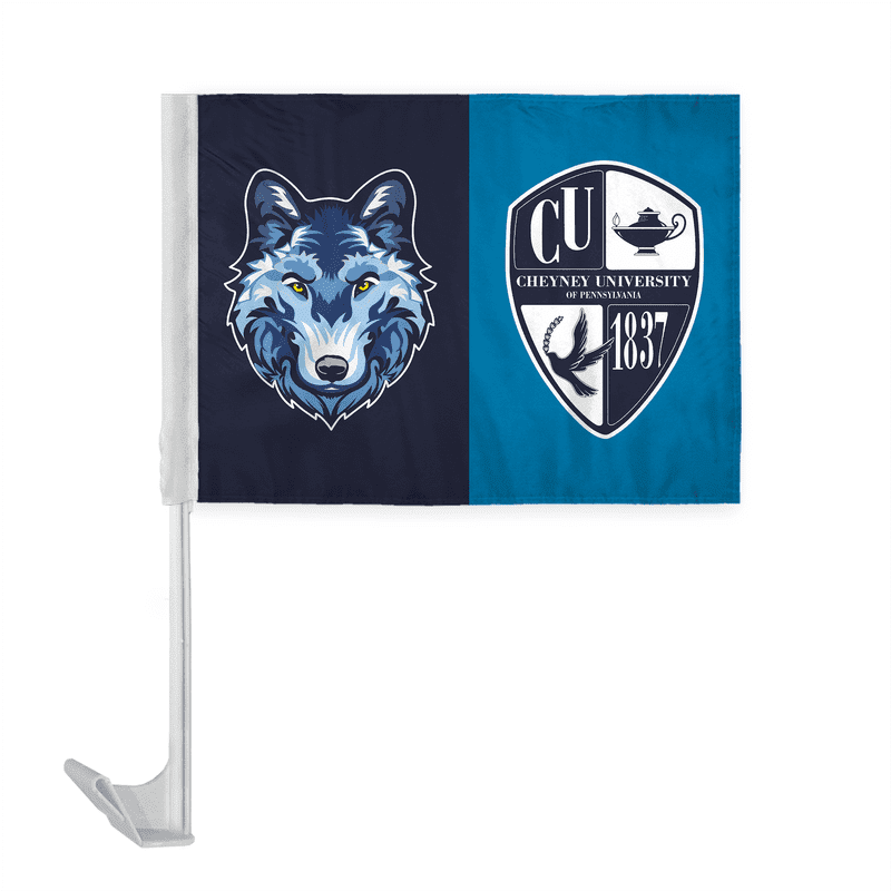 AGAS Cheyney University Wolves Flag for Car 12x16 Inch, Licensed Wolves ...