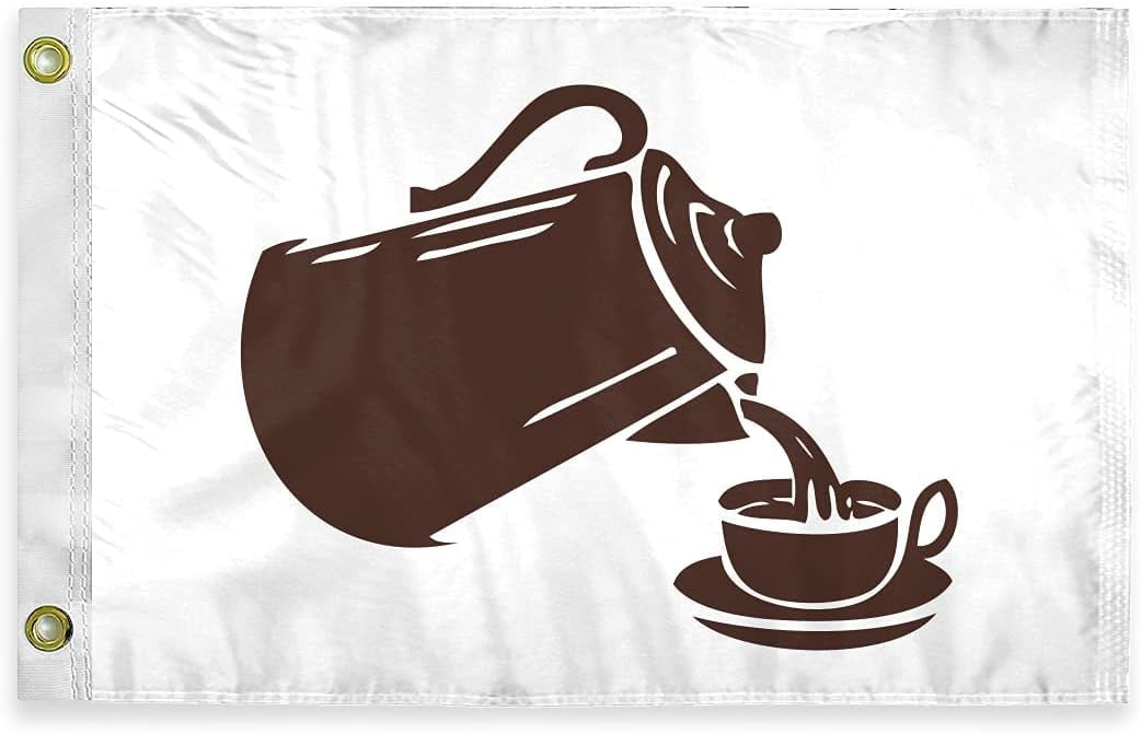 AGAS Coffee Break Novelty Boat Flag - 12 x 18 inch - Double Sided ...