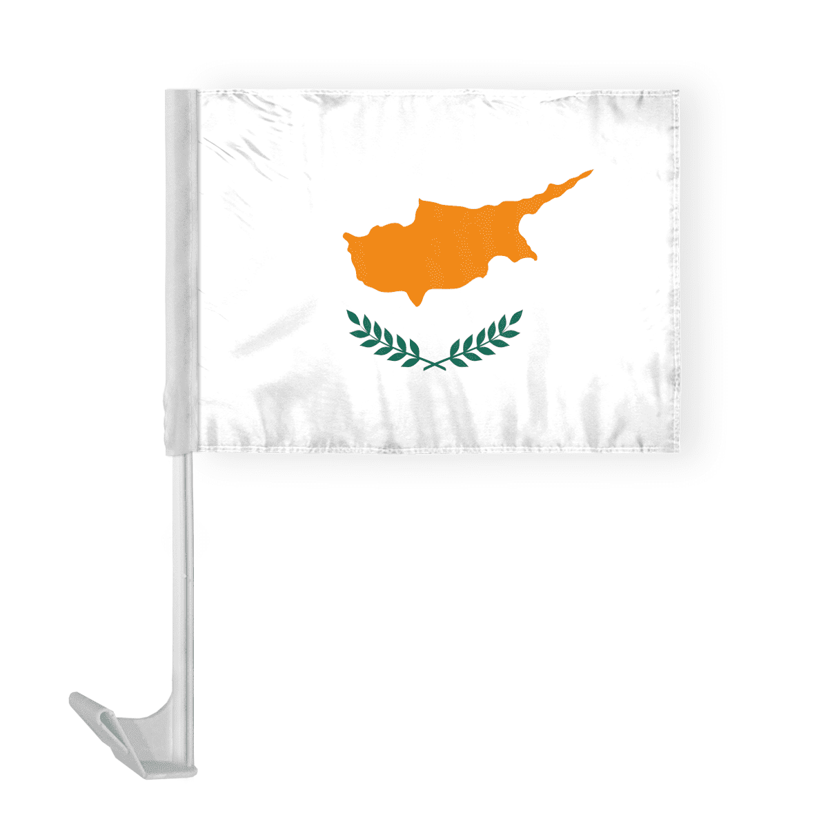 AGAS Cyprus Car Flag 12x16 inch Polyester Fabric Double Stitched 17 ...