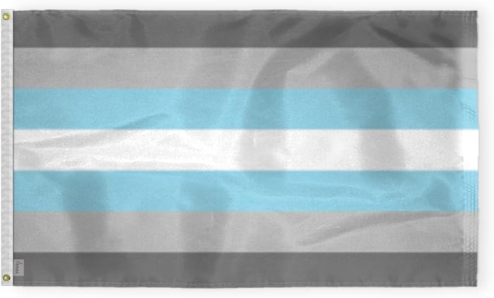 AGAS Demiboy Pride Flag 3x5 Ft - Double Sided Printed 200D Nylon ...