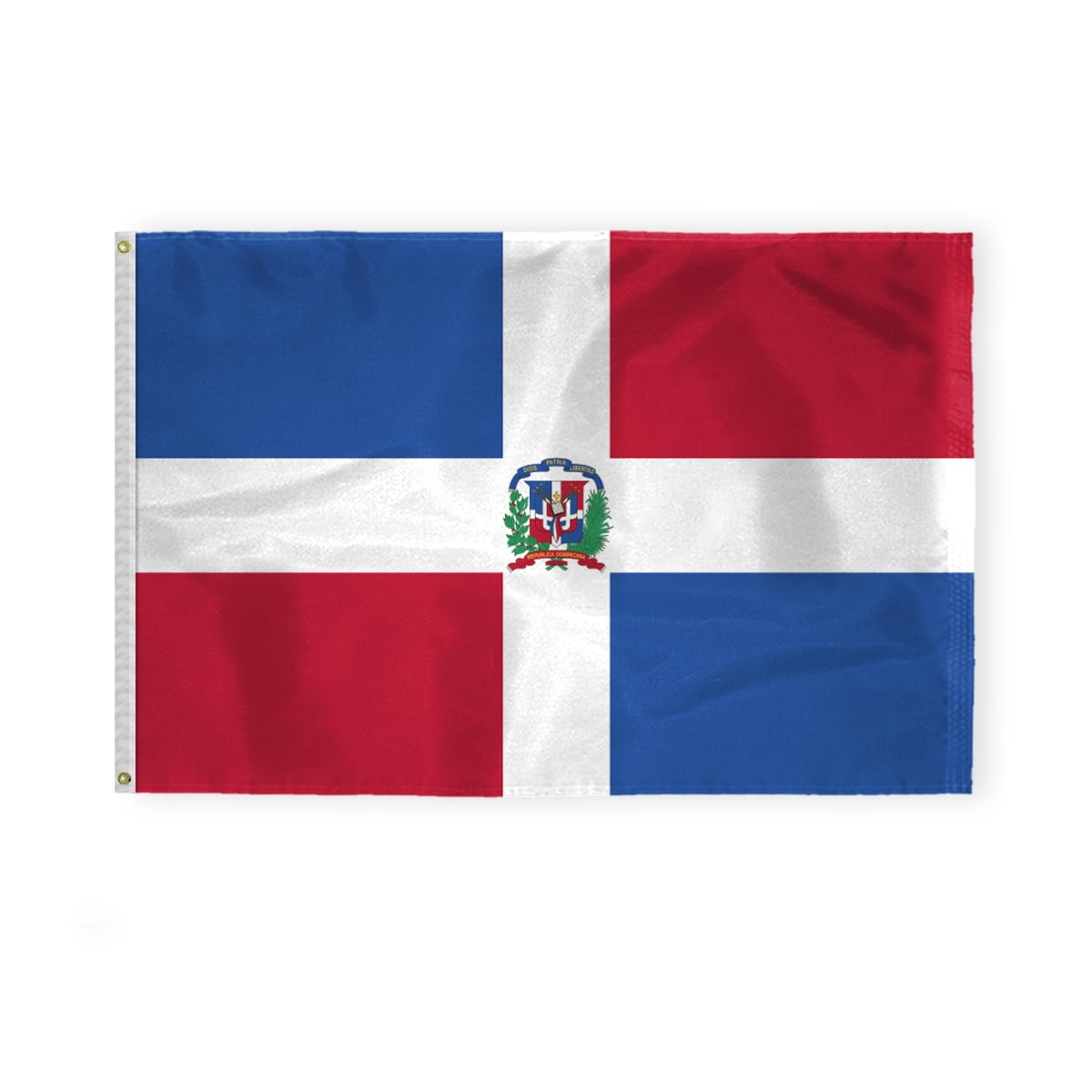 AGAS Dominican Republic Flag 4x6 ft 200D Nylon 4 Needle Lock Stitched ...