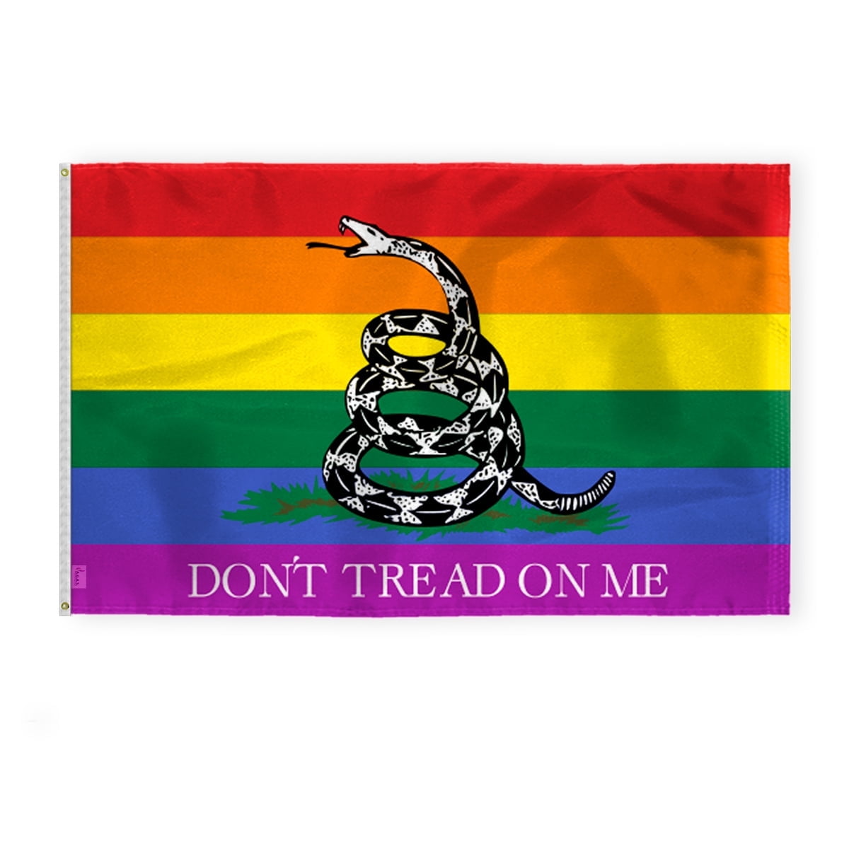 AGAS Dont Tread on Me Pride Flag 4x6 Ft - Printed 200D Nylon - Brass ...