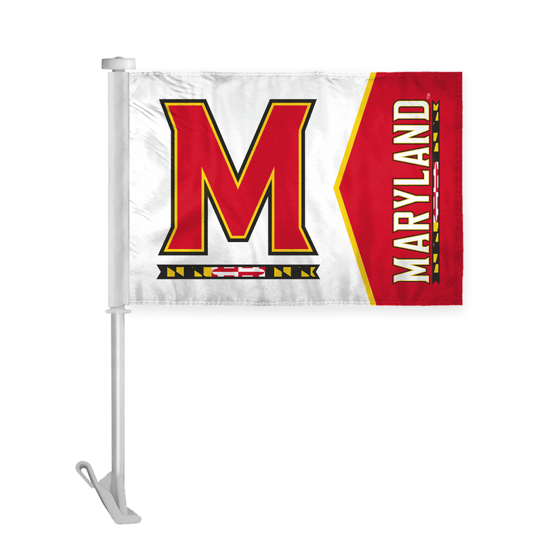 AGAS Double-Sided Maryland UMD Terrapins Car Flag - 10.5x15 inch Double ...