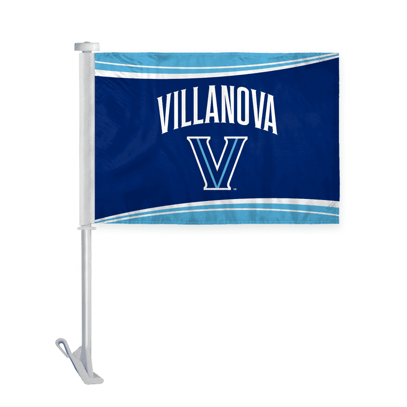 AGAS Villanova University Wildcats Car Flag- Polyester - 19" Stiff Pole ...