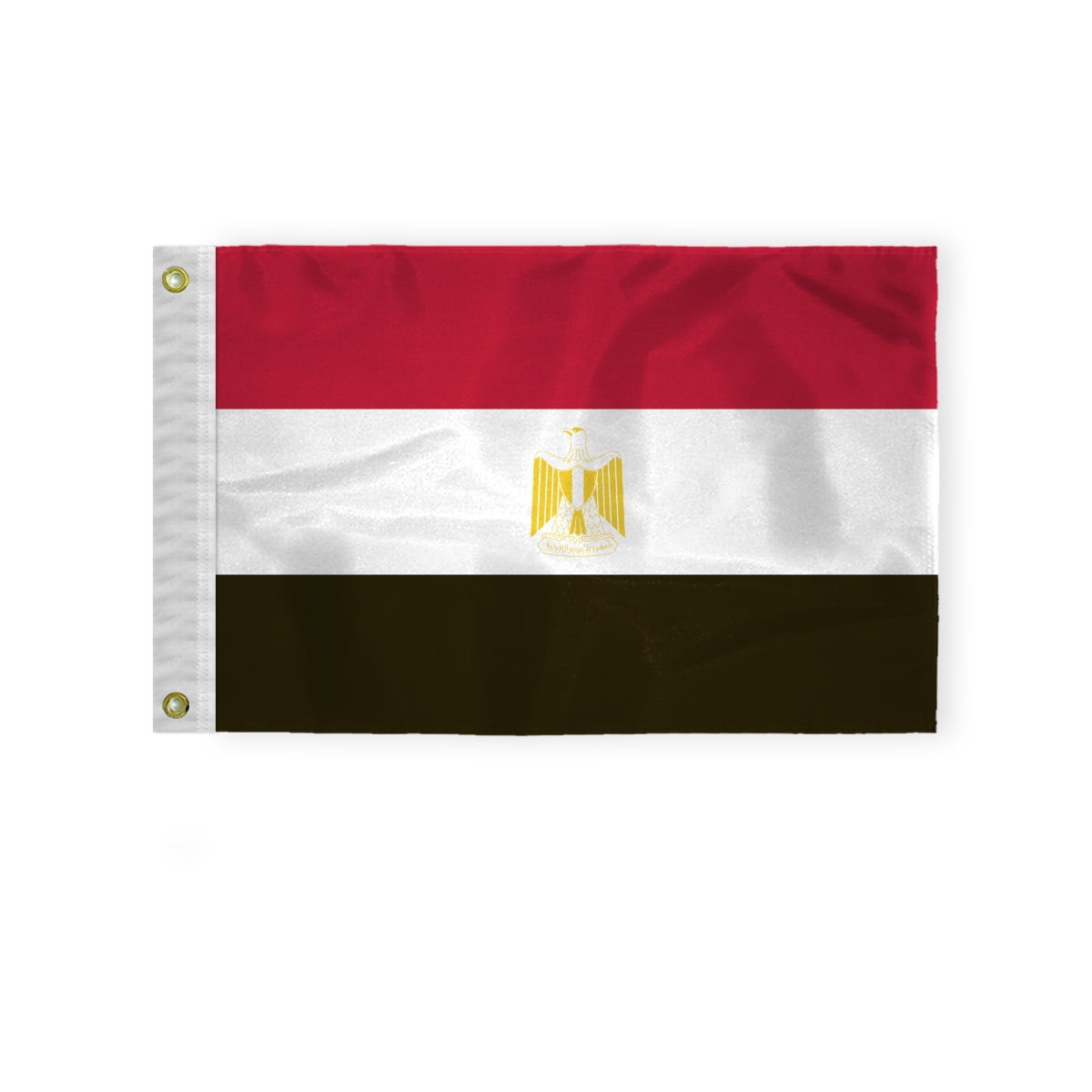 AGAS Egypt Boat Flag - 12x18 inch - 200D Nylon - Stitched Edges ...