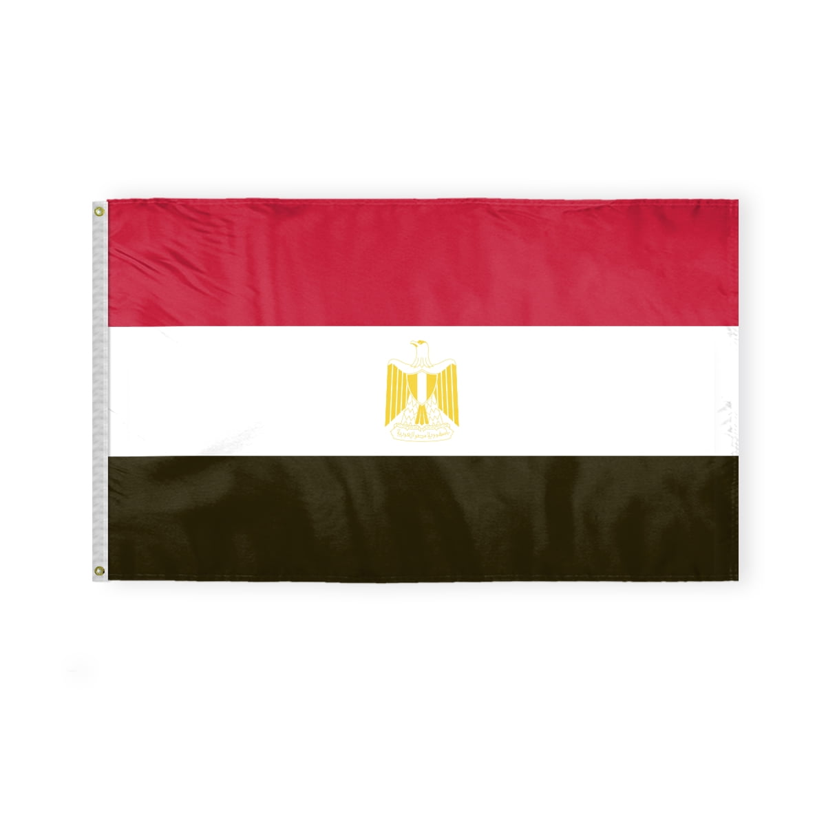 AGAS Egypt Flag - 3x5 ft - Polyester - Stitched Edges - Polyester ...