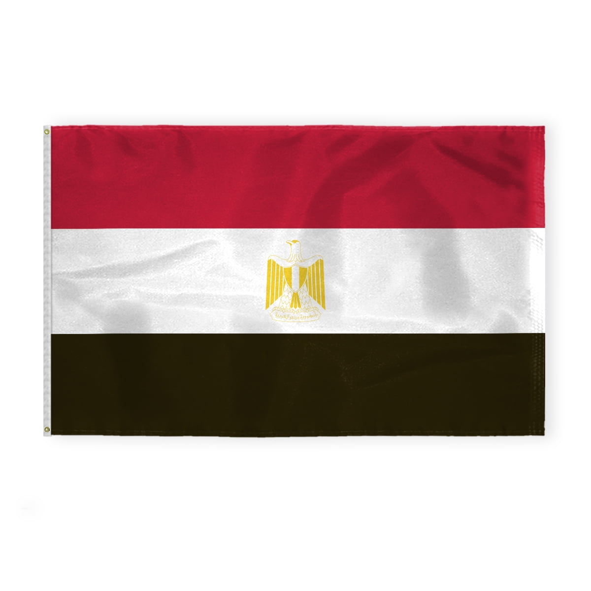 AGAS Egypt Flag - 5x8 ft - 200D Nylon - Stitched Edges - Canvas Header ...