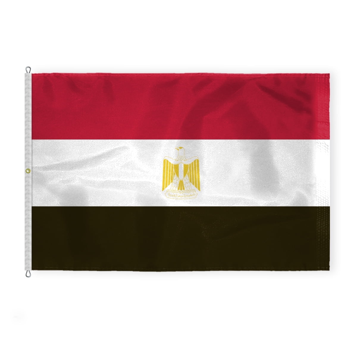 AGAS Egypt Flag - 8x12 ft - 200D Nylon - Stitched Edges - Canvas Header ...